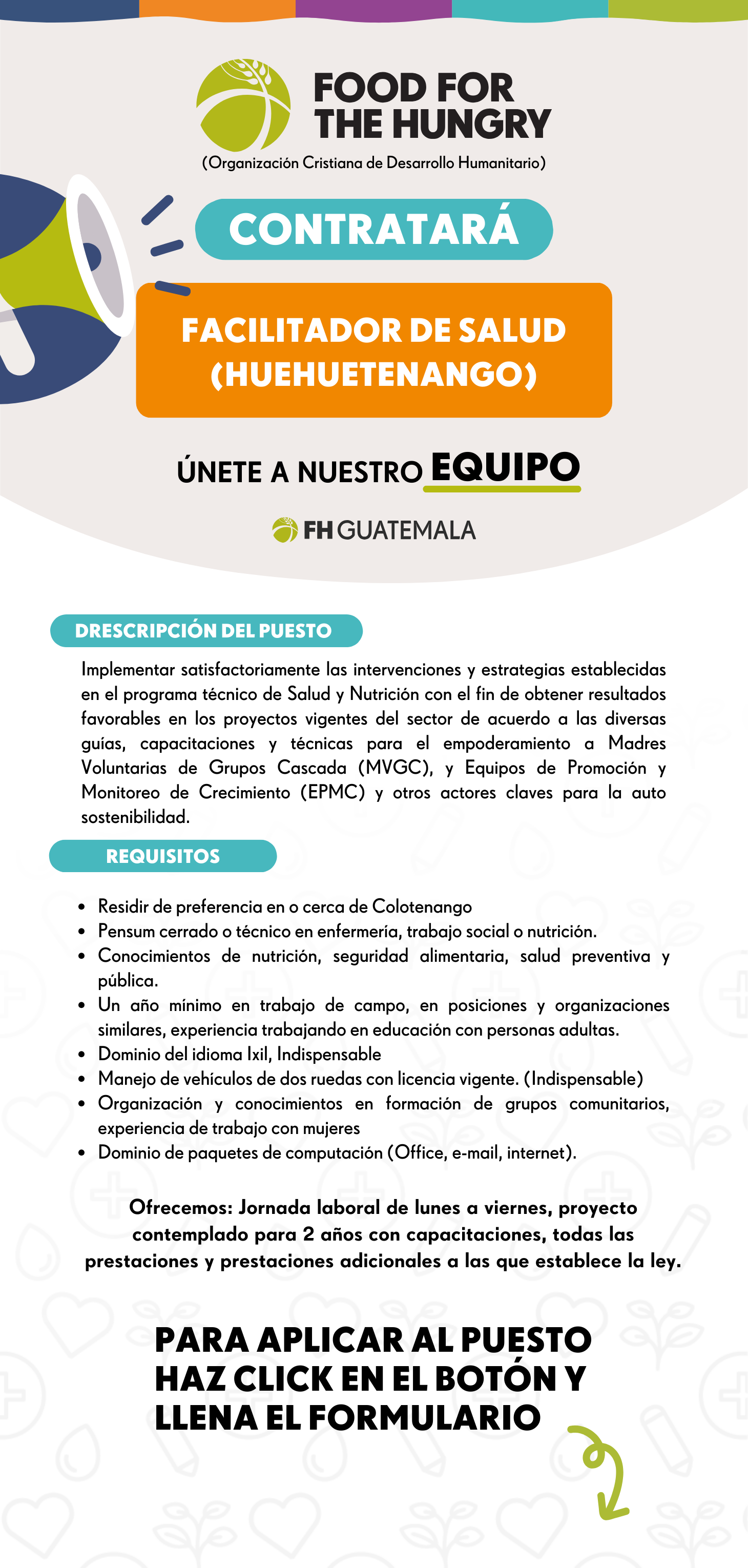 FACILITADOR DE SALUD (COLOTENANGO, HUEHUETENANGO) – Food for the Hungry ...