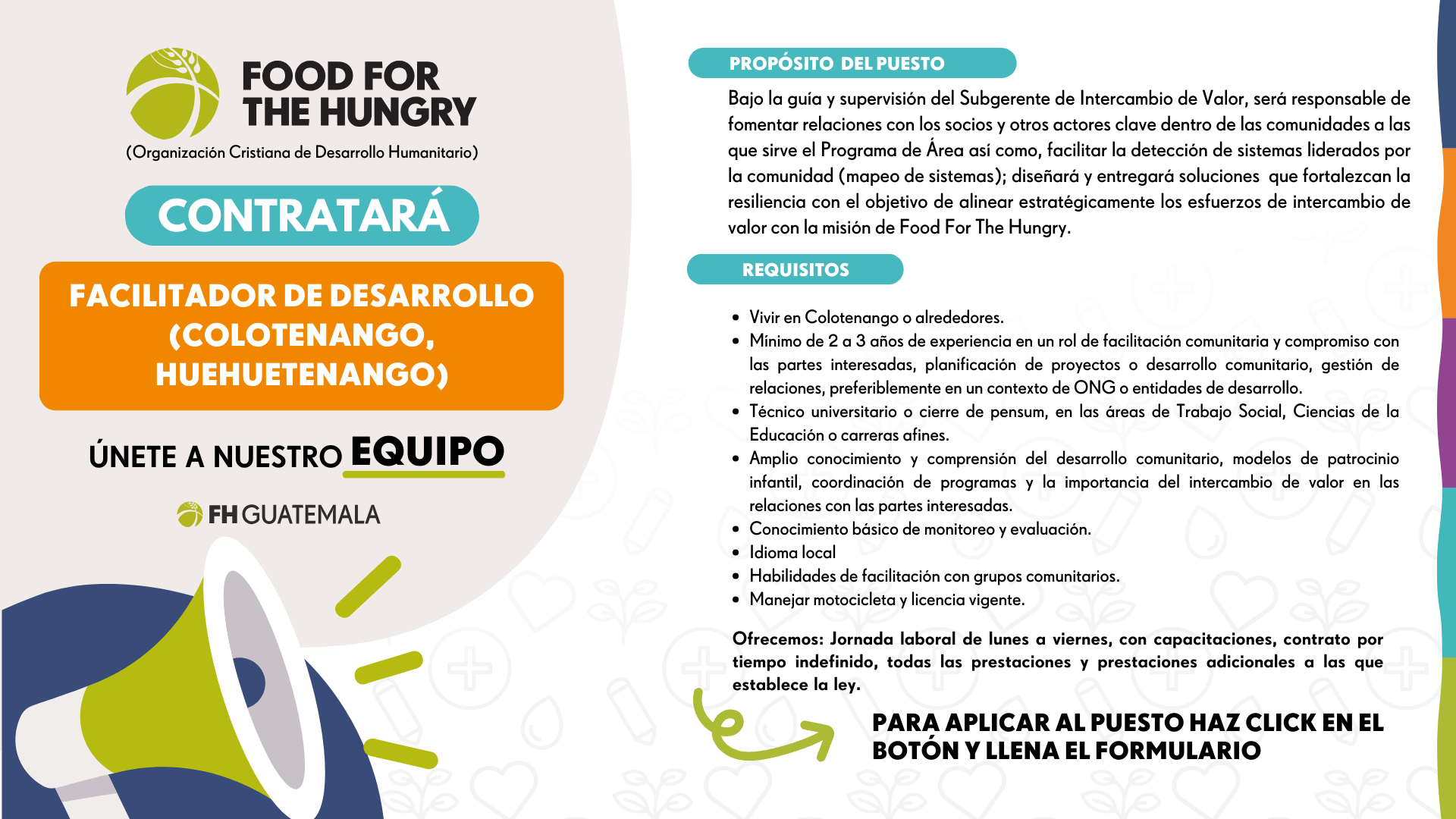 Facilitador de Desarrollo (Colotenango, Huehuetenango) – Food for the ...